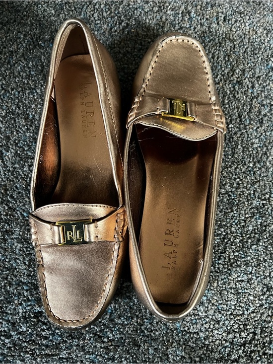 Lauren Ralph Lauren | Shoes | Lauren Ralph Lauren Metallic Bronze ...